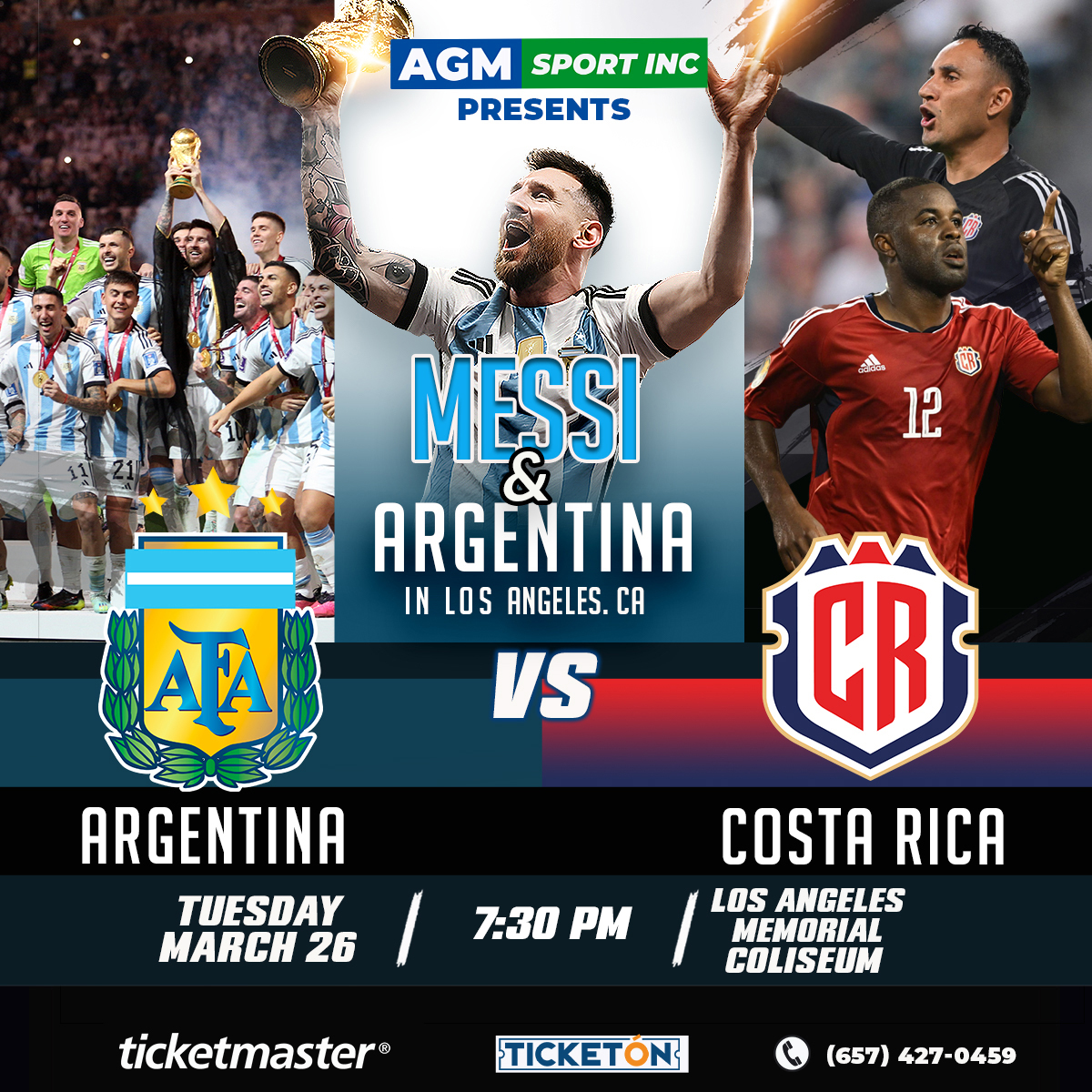 Argentina vs. Costa Rica - Los Angeles Coliseum
