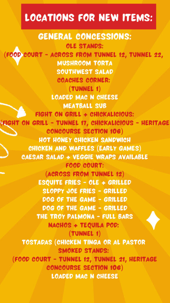 Concessions - Los Angeles Coliseum